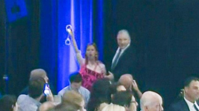 Code Pink Protester With Handcuffs Attempts to ‘Arrest’ Dick Cheney ...